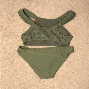 aerie | Swim | Nwot Aerie Olive Green Bikini Set | Poshmark